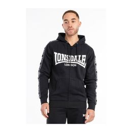Lonsdale Herren Kapuzensweatjacke mit Rei&szlig;verschluss normale Passform BIGTON