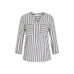 Tom Tailor Blouse female size XXXL Smoke blue / White