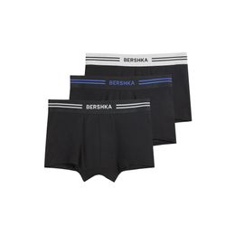 Bershka Badeshorts Herren Gr&ouml;&szlig;e XL nachtblau / braun / wei&szlig;