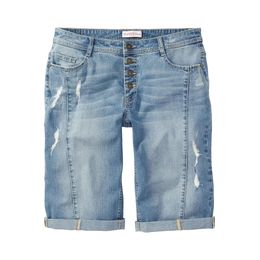 sheego Shorts Damen Gr&ouml;&szlig;e 34 blue denim