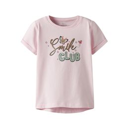 name it T-Shirt 'NMFVIX' Mädchen Größe 122/128 gold / mint / rosa / neonpink