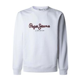 Pepe Jeans Sweatshirt "Duke" in Weiß - 55% | Größe S | Herren-plussize