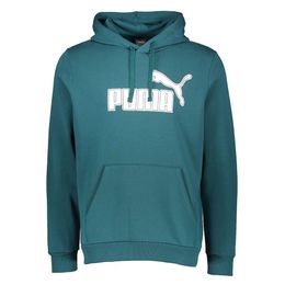 Puma Hoodie "Sports Club" in Türkis - 43% | Größe L | Herren-sweatshirts-jacken