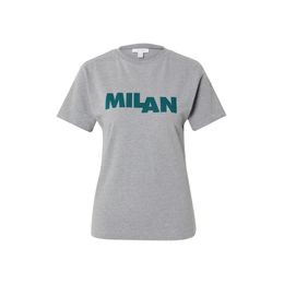 Topshop T-Shirt 'Milan' Damen Gr&ouml;&szlig;e M/L graumeliert / dunkelgr&uuml;n