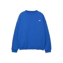 Pull&Bear Pull&bear Sweatshirt 'STWD' Herren Gr&ouml;&szlig;e XS blau / wei&szlig;