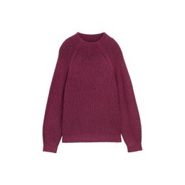 Tom Tailor Damen Loose Fit Strickpullover mit Stehkragen, rot, Uni, Gr. XL