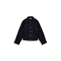Tom Tailor Damen Oversize Cordjacke, blau, Uni, Gr. 34