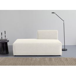 Chaiselongue "LYZA Open end, Loungemöbel zum Relaxen, Maße B/T/H: 152/96/74 cm", beige (creme), B:152cm H:74cm T:96cm, 100% Polyester, LeGer Home by Lena Gercke, Sofas, als Modul oder separat verwendbar, für individuelle Zusammenstellung