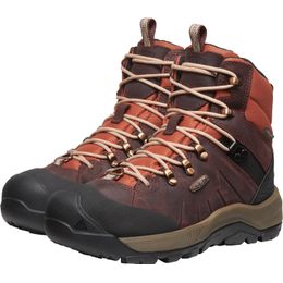 Winterstiefel Keen "REVEL IV MID POLAR", Damen, Gr. 40, rot (andorra, safari), Leder, Schuhe, Snowboots, Winterboots, Winterschuhe