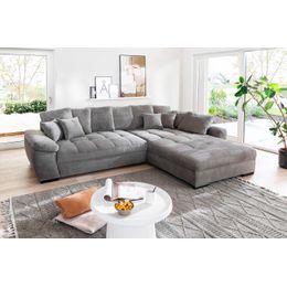Ecksofa MR. COUCH, B:323cm H:92cm T:222cmmiami 6 rock, 90% Polyester / 10% Nylon, Wohnzimmer, Sofas, "Richmond, L-Form mit Kaltschaum"