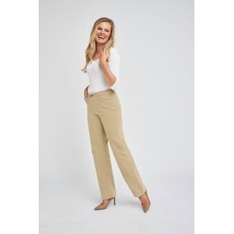 WONDERJEANS Damen Cordhose "Loose Fit"camel, Gr. 34, Cord, Obermaterial: 98% Baumwolle, 2% Elasthan, Hosen, mit aktuell weiten Beinverlauf