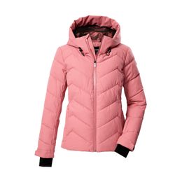 Skijacke Killtec "KSW 31 WMN SKI QLTD JCKT", Damen, Gr. 36, rosa (hellpink), Oberstoff: 100% Polyester, Futter: 100% Polyester, Füllung: 100% Polyester (recycelt), Jacken, Winddichte, wasserabweisende Skijacke mit Daunenoptik und Schneefang
