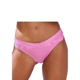 Panty Vivance "Anisa", Damen, Gr. 36/38, pink, Spitze, Obermaterial: 86% Polyamid, 14% Elasthan, Unterhosen Panty, mit blumiger Spitze und feiner Zierschleife