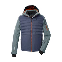 Skijacke Killtec "KSW 72 MN SKI JCKT", Herren, Gr. L, blau (nachtblau), Oberstoff: 100% Polyester, Futter: 100% Polyester, Füllung: 100% Polyester (recycelt), Sportlich, Jacken, Moderne Hybridoptik, winddicht, wasserabweisend, atmungsaktiv