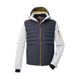 Skijacke Killtec "KSW 72 MN SKI JCKT", Herren, Gr. L, blau (dunkelblau), Oberstoff: 100% Polyester, Futter: 100% Polyester, Füllung: 100% Polyester (recycelt), Sportlich, Jacken, Moderne Hybridoptik, winddicht, wasserabweisend, atmungsaktiv