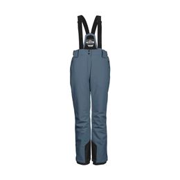 Skihose Killtec "KSW 249 WMN SKI PNTS_ERIELLE", Damen, Gr. 46, Normalgrößen, blau, Oberstoff: 100% Polyester, Futter: 100% Polyester, Füllung: 100% Polyester (recycelt), Hosen, Wind- und wasserdicht, verstellbare Träger, PFAs-frei imprägniert