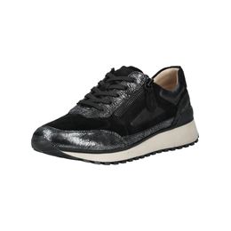 Sneaker Caprice "Caprice Sneaker Leder", Damen, Gr. 39, schwarz, Leder, Schuhe Sneaker