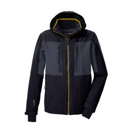 Skijacke Killtec "KSW 47 MN SKI JCKT", Herren, Gr. L, schwarz, Oberstoff: 100% Polyester, Futter: 100% Polyester, Füllung: 100% Polyester (recycelt), Jacken, Herren Skijacke: wasserdicht, atmungsaktiv, abnehmbare Kapuze