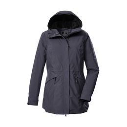 Parka Killtec "KOW 19 WMN PRK", Damen, Gr. 44, silber (silberfarben), Obermaterial: 100% Polyester;Futter: 100% Polyester;F&uuml;llung: 100% Polyester, Jacken Parka, Wasserdichter, atmungsaktiver Damenparka mit verstellbarer Kapuze