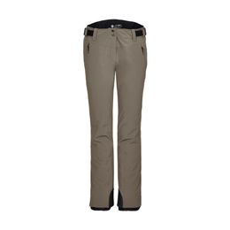 Skihose Killtec "KSW 311 WMN SKI PNTS", Damen, Gr. 42, Normalgrößen, braun, Oberstoff: 92% Polyester, 8% Elasthan, Futter: 100% Polyester, Füllung: 100% Polyester (recycelt), Sportlich, Hosen, Wasserdichte, atmungsaktive Skihose mit Schneefang und Kantenschutz