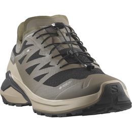 Salomon Herren Laufschuh "XA META GORE-TEX MIF", Gr. 46schwarz, oxford tan, falcon, Synthetik, Textil, Schuhe, Made in France, wasserdicht