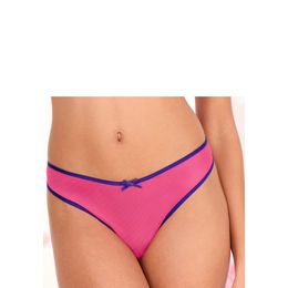 String Vivance "Finja", Damen, Gr. 40/42, pink (pink, blau), Mesh, Obermaterial: 80% Polyamid, 20% Elasthan, Unterhosen String, aus transparentem Soft-Mesh, transparente Unterw&auml;sche, Dessous