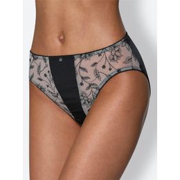 w&auml;schepur w&auml;schepur Damen Jazzpants mit Mesh-Einsatz, schwarz-elfenbein, Gr&ouml;&szlig;e 36/38
