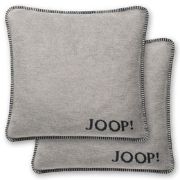 JOOP! Kissenh&uuml;lle Herren Gr&ouml;&szlig;e 50x50 grau