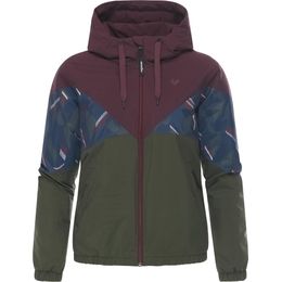 Ragwear Funktionsjacke 'Rochele Youmodo' Damen Gr&ouml;&szlig;e XXXL dunkelblau / gr&uuml;n / weinrot / wei&szlig;
