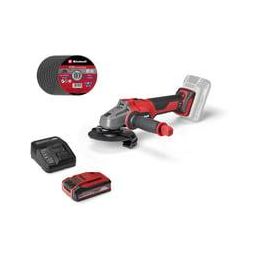 Einhell Professional Akku-Winkelschleifer AXXIO 18/125, 18Volt rot/schwarz, Li-Ion Plus Akku 4,0Ah