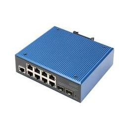 Digitus Industrieller 8+2-Port L2 managed Gigabit Ethernet PoE Switch