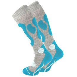 Cotton Prime Sportsocken Damen Gr&ouml;&szlig;e 39/42 t&uuml;rkis / grau