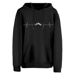 Cotton Prime Sweatshirt 'Pulsschlag Berge' male Black size XXL
