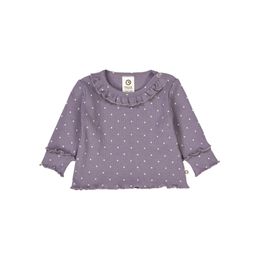 M&uuml;sli Shirt M&auml;dchen Gr&ouml;&szlig;e 80 lila / wei&szlig;