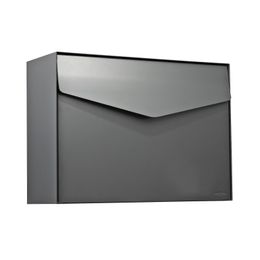 MEFA Briefkasten Letter 111 basaltgrau Postkasten + Sicherheitsschloss Briefbox