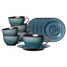 Ritzenhoff & Breker Ritzenhoff & Breker Kaffeetassen mit Untertassen Bali 220 ml 6er Set