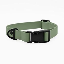 THE DOG IDEA Biothane Halsband mit Klickverschluss Early Green XS