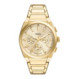 Fossil Uhr 'Everett' Herren Gr&ouml;&szlig;e One Size gold / schwarz