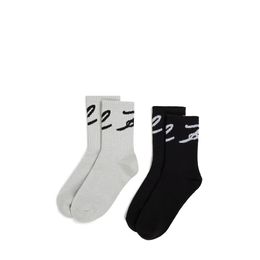 K by KARL LAGERFELD Karl Lagerfeld Socken Damen Gr&ouml;&szlig;e 36/41 schwarz / wei&szlig;