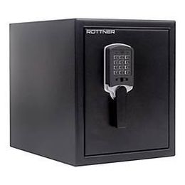 Rottner Feuerschutztresor FIRE DATA 40, 26 l, ohne Sicherheitsstufe, Feuerschutz bis 120 min, Elektronikschloss, Stahl, schwarz