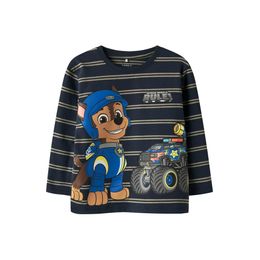 name it T-Shirt 'NMMSOFUS PAW' Jungen Gr&ouml;&szlig;e 104 blau / navy / braun / schwarz
