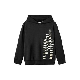 name it Sweatshirt 'NKMOLAF' Jungen Gr&ouml;&szlig;e 122/128 beige / schwarz