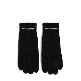 K by KARL LAGERFELD Karl Lagerfeld Fingerhandschuhe Herren Gr&ouml;&szlig;e M schwarz / wei&szlig;