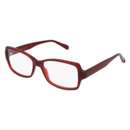 Fielmann BD 543 CL RITA Brille Damen | Fassung: Vollrand, Quadratisch, Rot Transparent