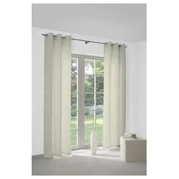 Vorhang WIRTH "Gospic" Gr. 3, grau, B:132cm H:225cm, Jacquard, Baumwolle, Polyester, Gardinen