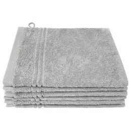 Waschhandschuh Dyckhoff "Nature", silber, B:16cm L:21cm, Baumwolle, Waschlappen