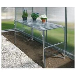 Pflanztisch Vitavia, silber (silberfarben), B:121cm H:76cm T:54cm, Tische, BxTxH: 121x54x76 cm