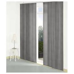 Schiebegardine WIRTH "Niederau" Gr. 4, grau, B:60cm H:245cm, Jacquard, Polyacryl, Polyester, Gardinen