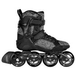 Inlineskates Powerslide "Phuzion Radon Black White 80" Gr. 44, schwarz (schwarz, weiß), Inlineskates_Rollschuhe_Schlittschuhe, Kinder, 44, Kunstfaser