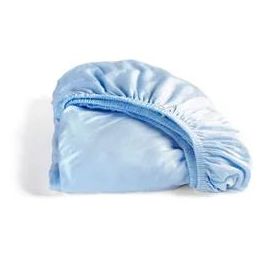 Spannbettlaken Cinderella "Jersey", blau (softblau), B:70cm L:200cm, Jersey, Obermaterial: 100% Baumwolle, Laken, bügel- und knötchenfrei